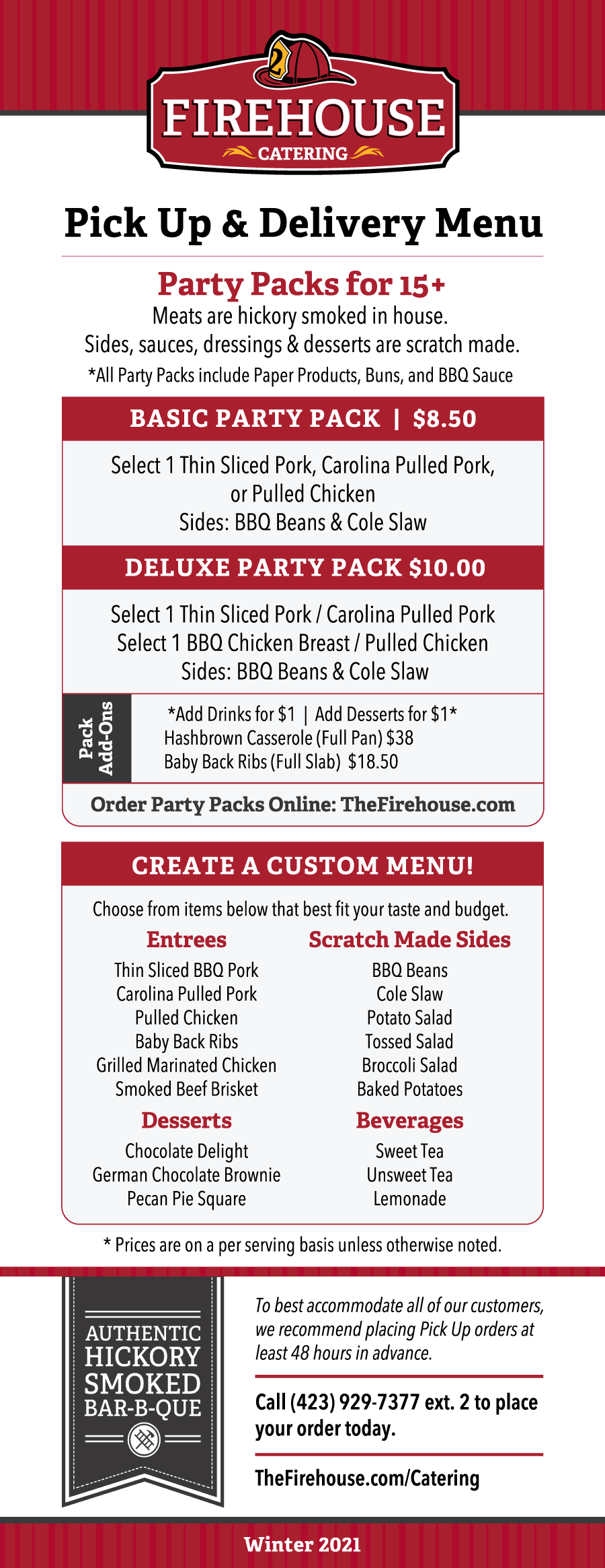 Catering - The Firehouse